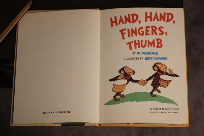 1968 Hand Hand Fingers Thumb by Al Perkins Illustrated by | Etsy