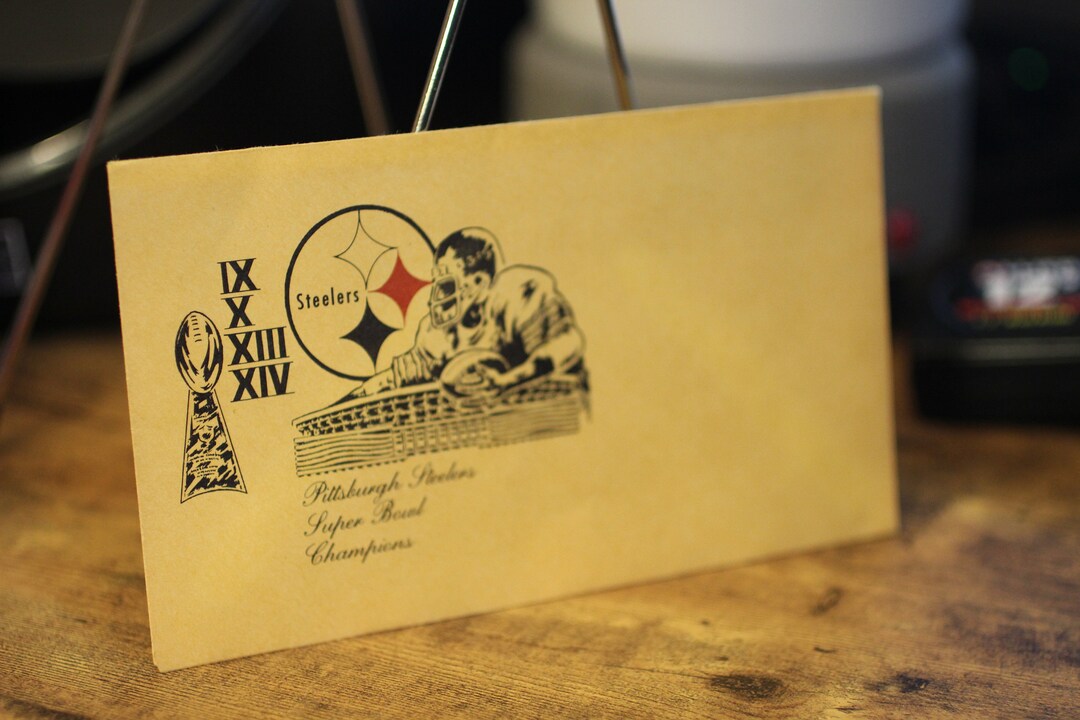 1980 Pittsburgh Steelers Super Bowl Champions Envelope - Unused - Etsy