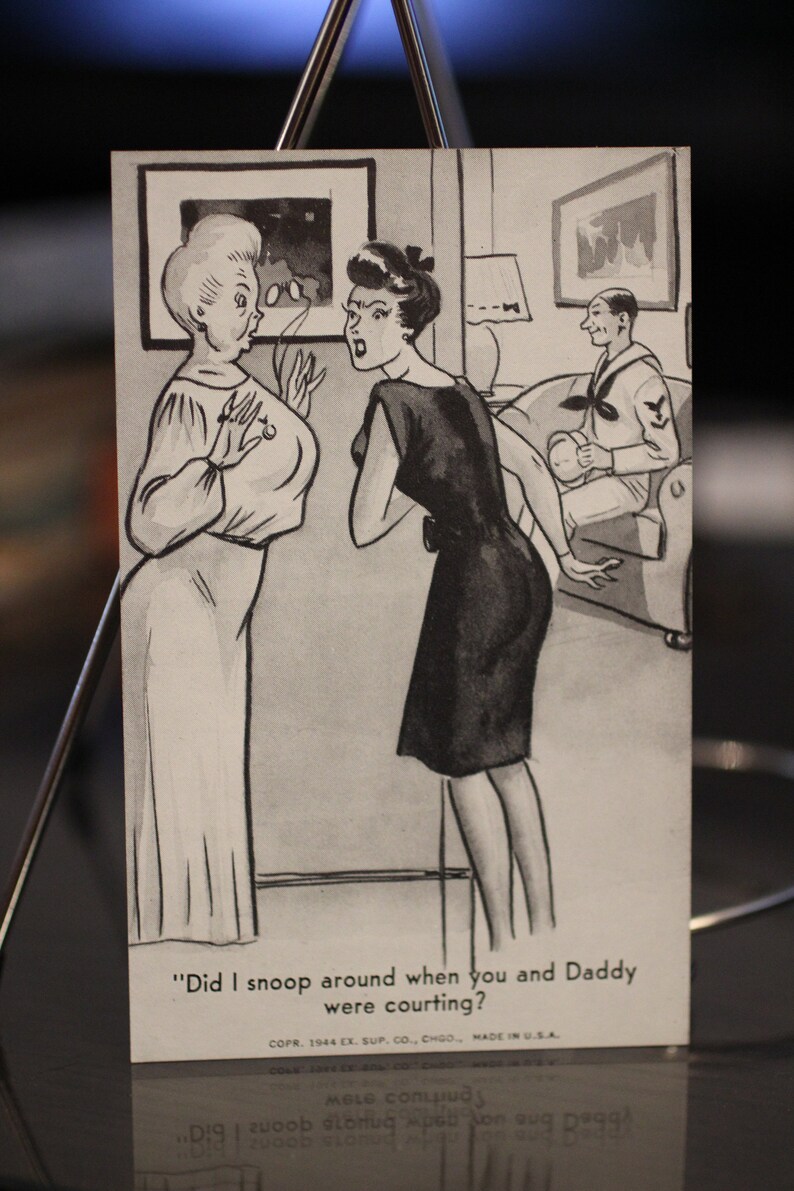 1944 Exhibit Supply Company World War 2 Military Risque Funny Cartoon ...