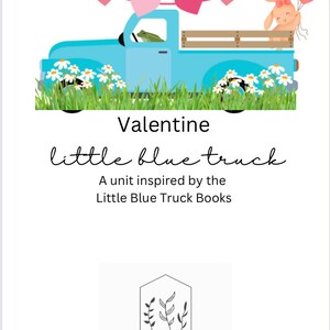 Little Blue Truck's Valentine Homeschool Curriculum for Toddler ...
