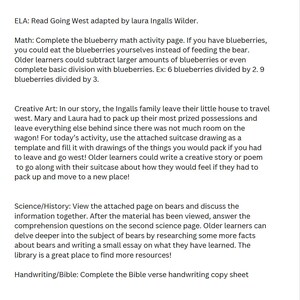 Going West Little House on the Prairie Homeschool Charlotte Mason ...