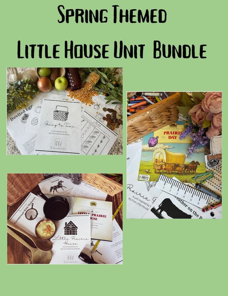 Spring Themed Bundle Little House on the Prairie Homeschool Living Book ...