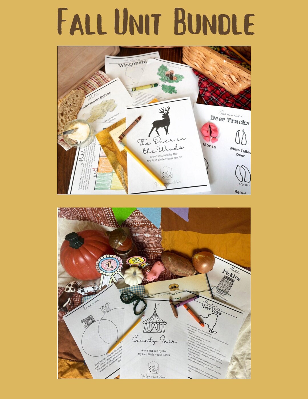 Fall Bundle of Little House on the Prairie Homeschool Charlotte Mason ...