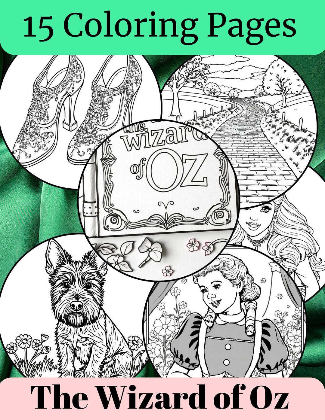 15 Wizard of Oz Coloring Pages for All Ages - Etsy
