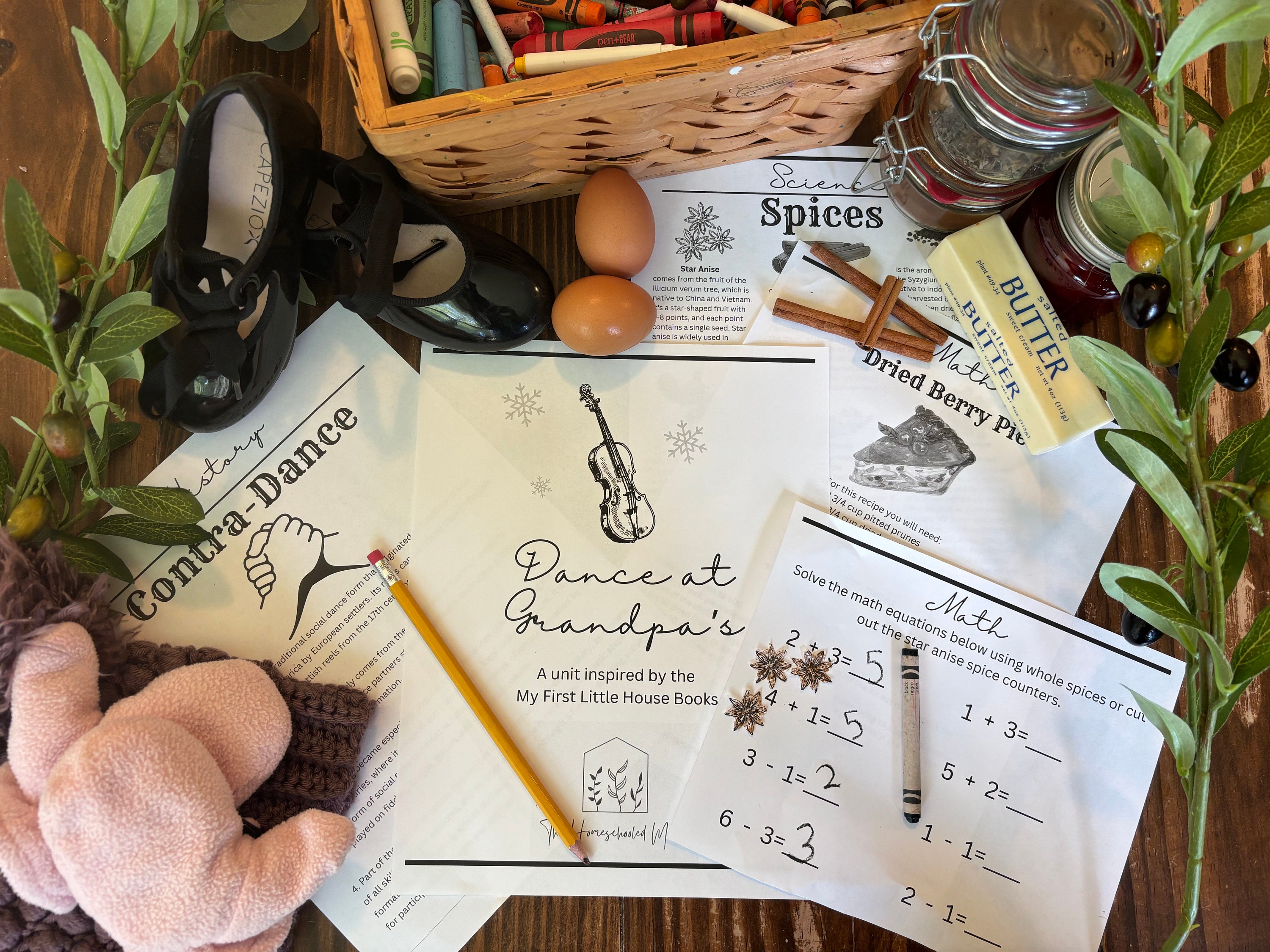 Winter Themed Bundle Little House on the Prairie Homeschool Living Book ...