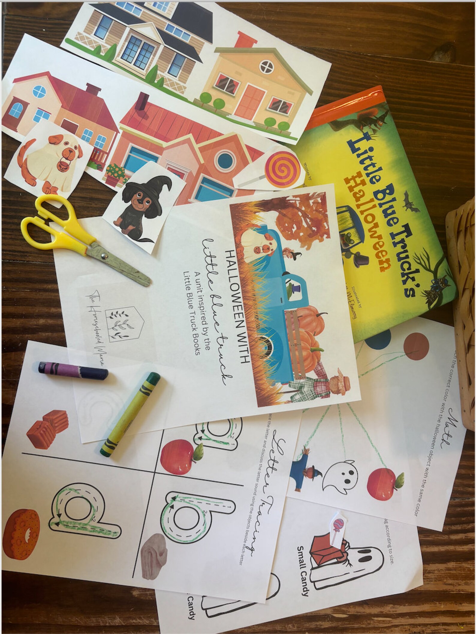 Little Blue Truck Halloween Homeschool Curriculum for Toddler Preschool ...