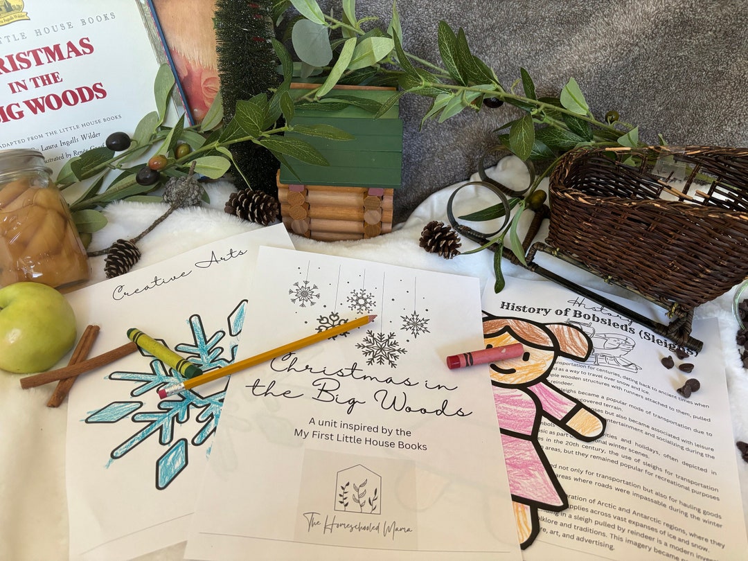 Christmas in the Big Woods Little House on the Prairie Homeschool Unit ...