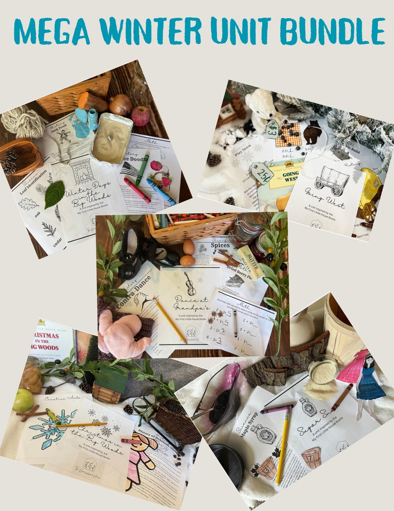 Winter Themed Bundle Little House on the Prairie Homeschool Living Book ...