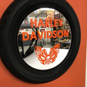 Motorcycle Tire Mirror - Etsy