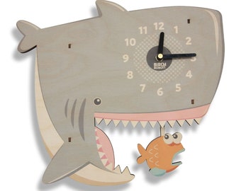 Shark Clock | Etsy