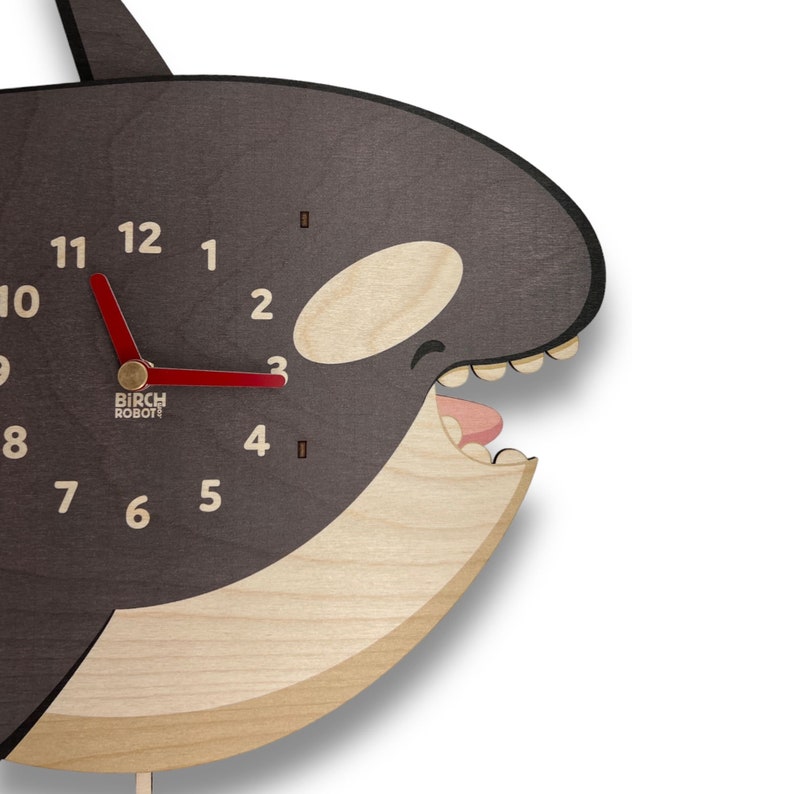 Orca Pendulum Clock | Killer Whale Decor | Kids Clock | Ocean Animals ...