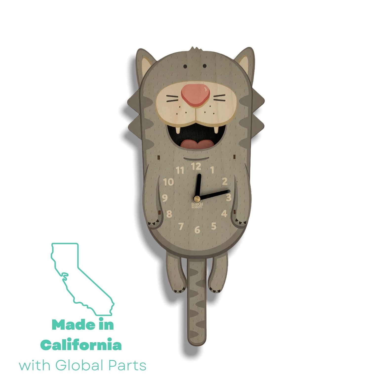 Cat Pendulum Clock Wall Clock Wall Decor for Baby Nursery - Etsy