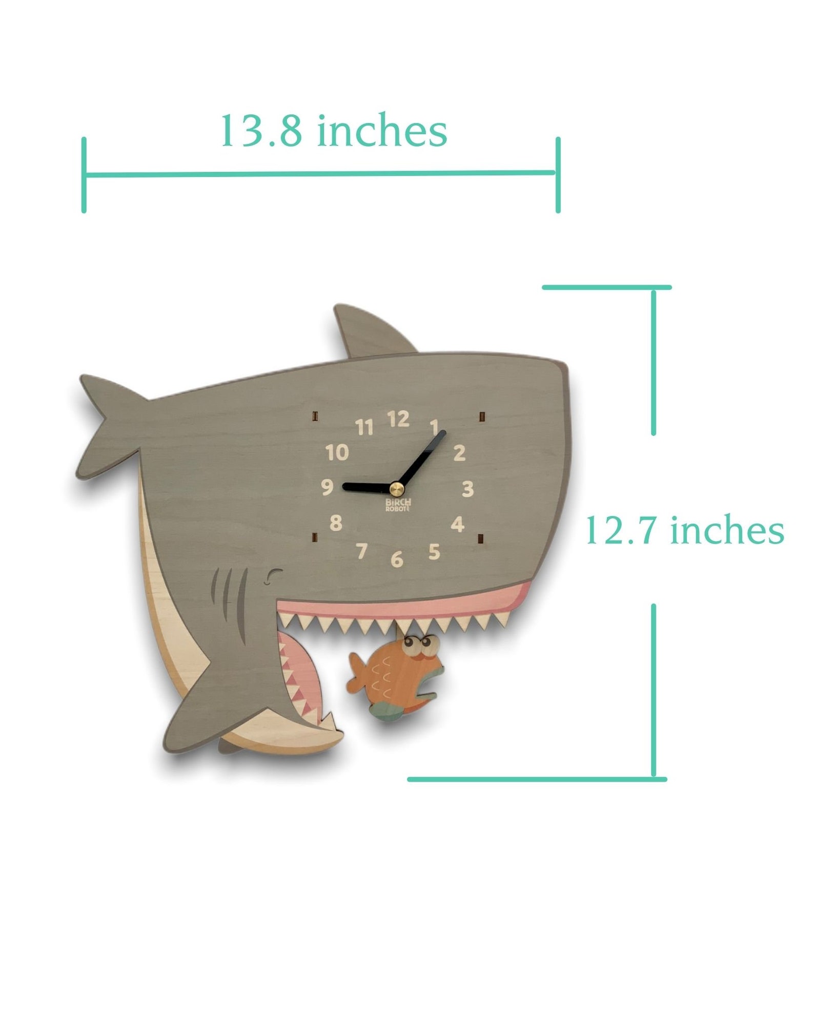 Shark Pendulum Clock Wall Clock Wall Decor for Baby - Etsy