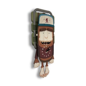 Bigfoot Pendulum Clock | Sasquatch Clock | Kids Clock | Bigfoot Lover ...