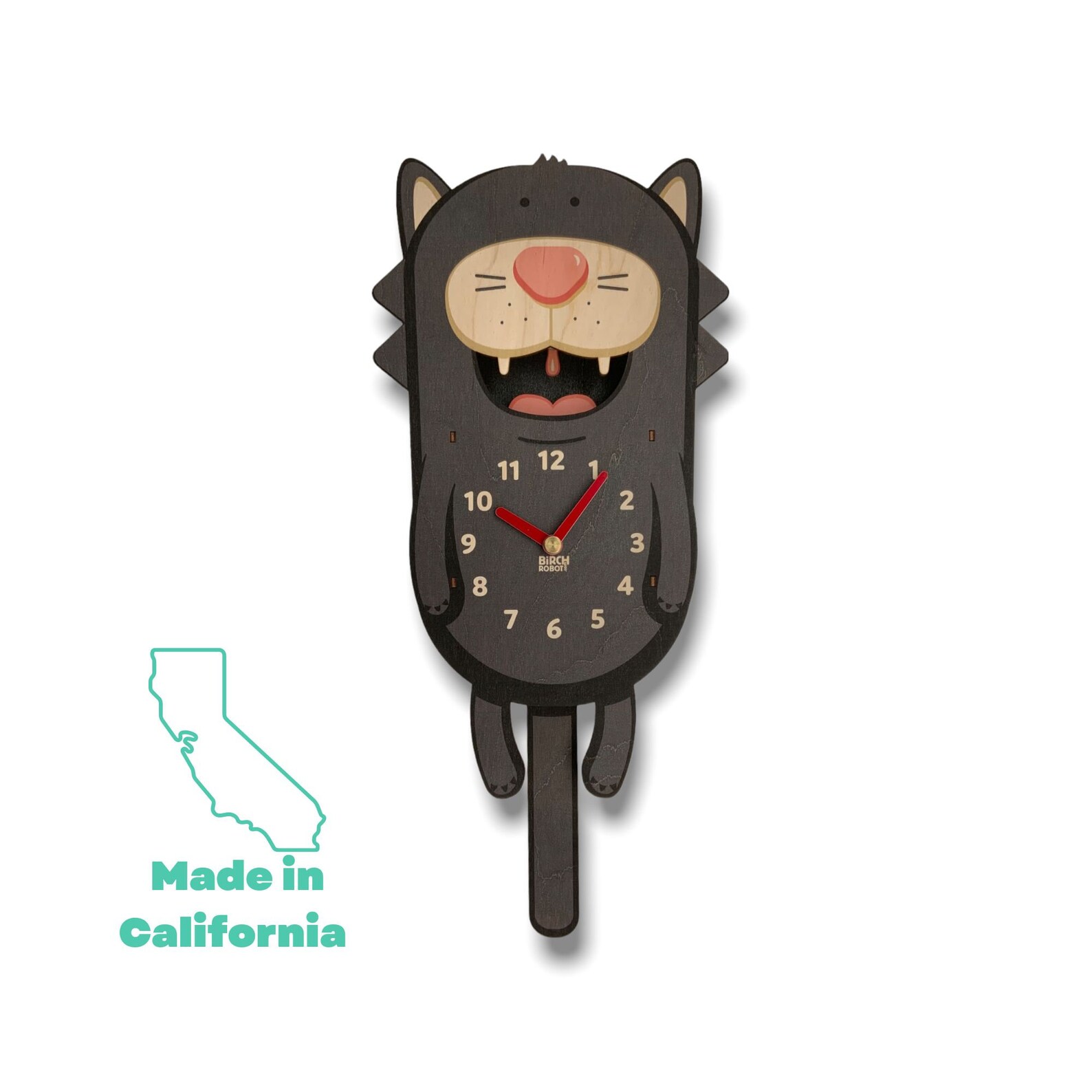 Cat Pendulum Clock Wall Clock Wall Decor for Baby Nursery - Etsy