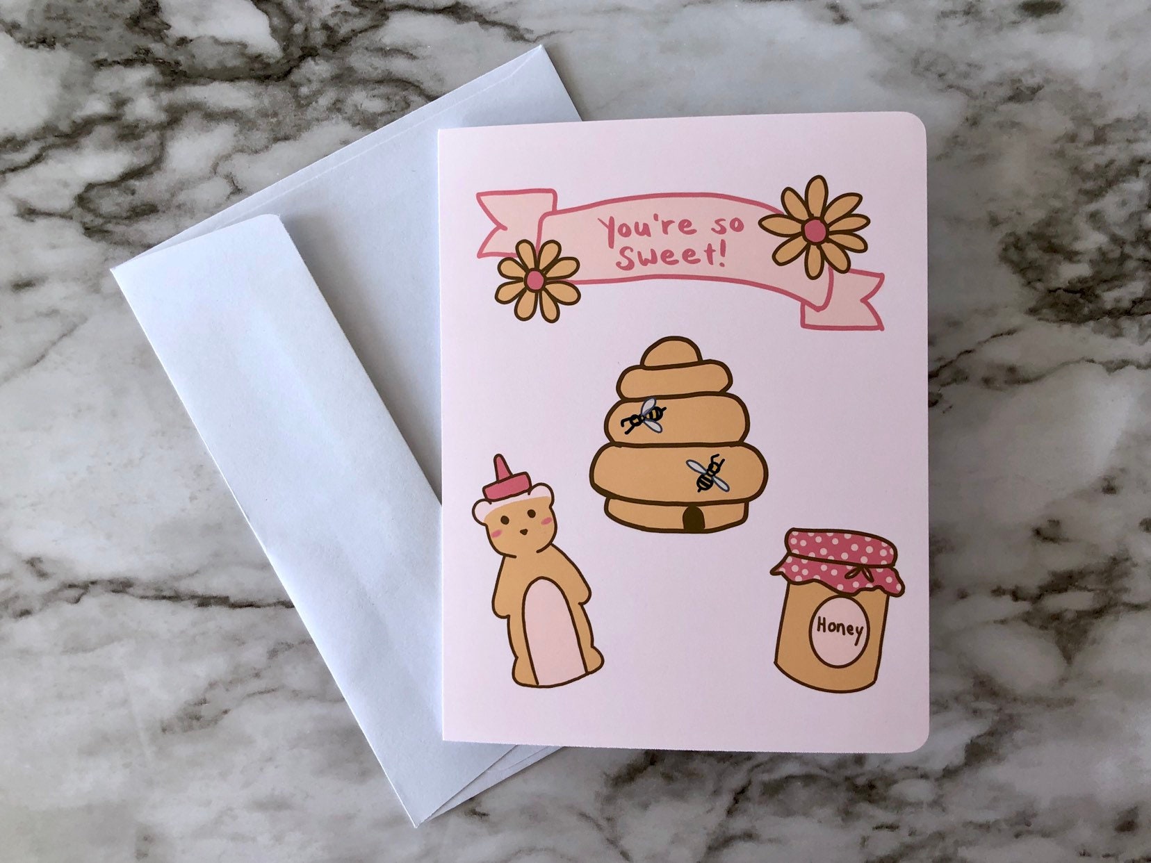 You're so Sweet Notecard Honeybee Notecard Honey - Etsy