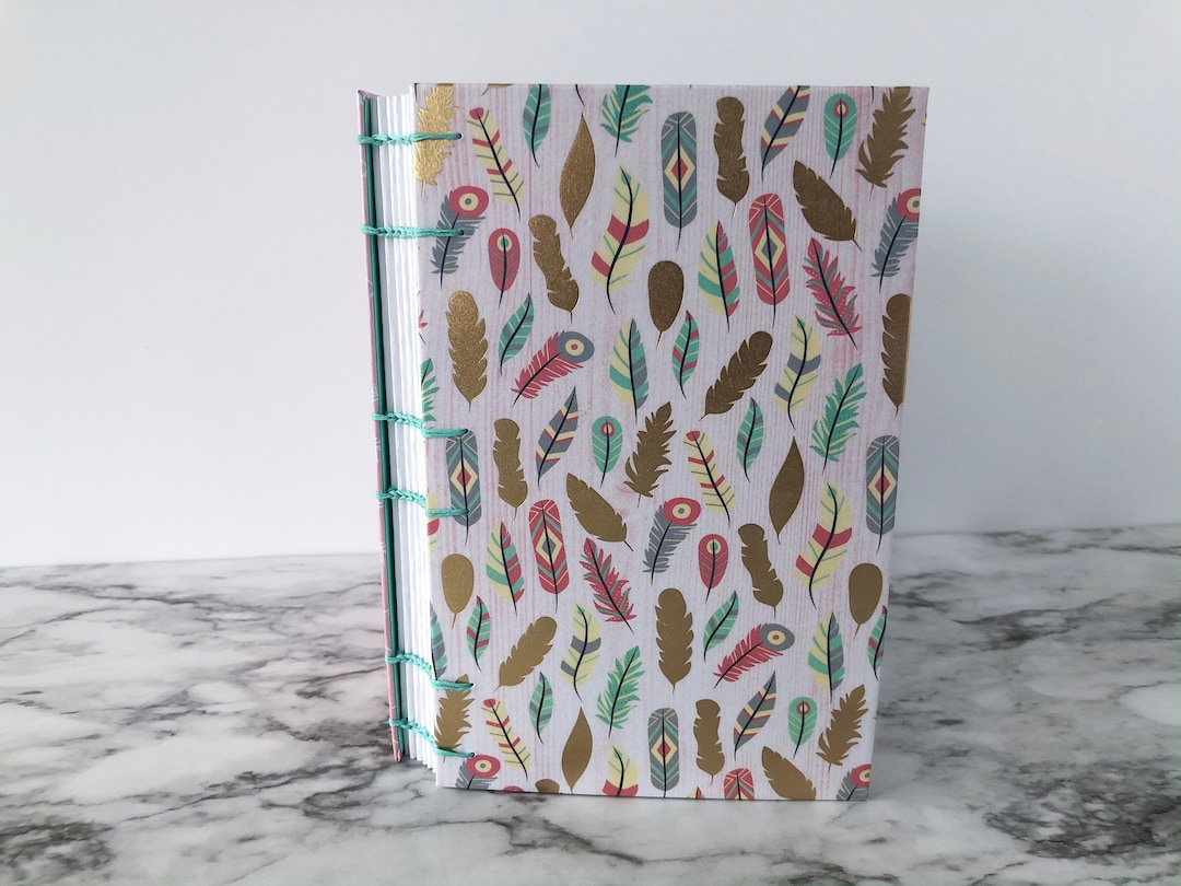 Custom Feather Notebook, Feather Journal, Feather Sketchbook, Feather ...