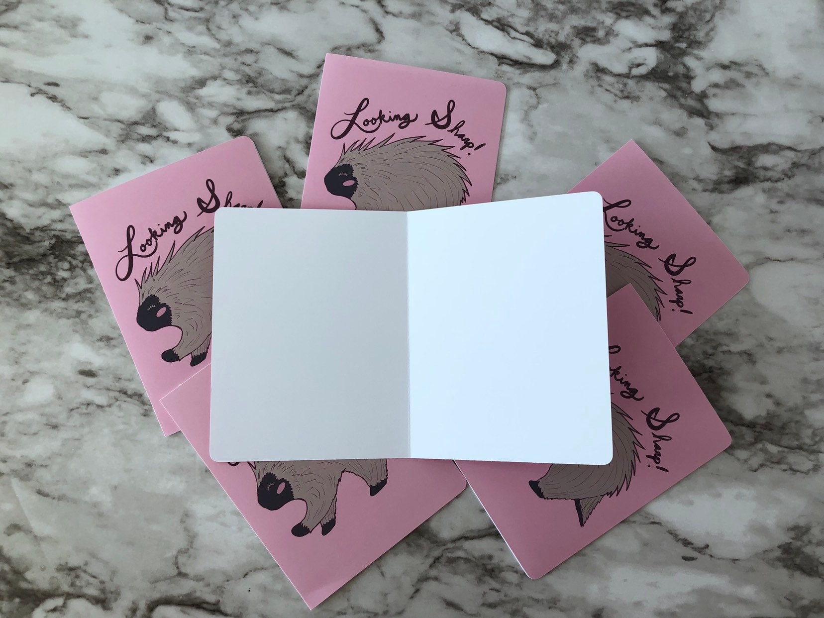 Looking Sharp Porcupine Notecard Porcupine Greeting Card Pun - Etsy Norway