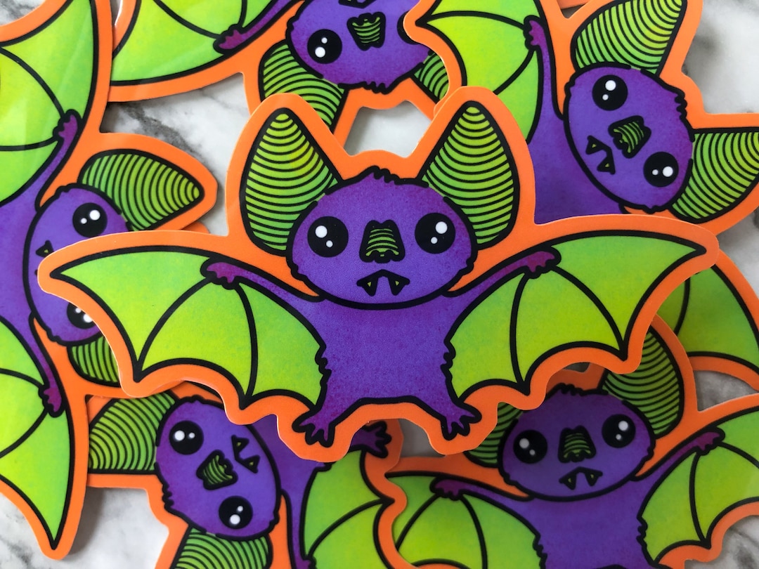Bat Sticker Halloween Sticker Halloween Sticker Set Ghost - Etsy