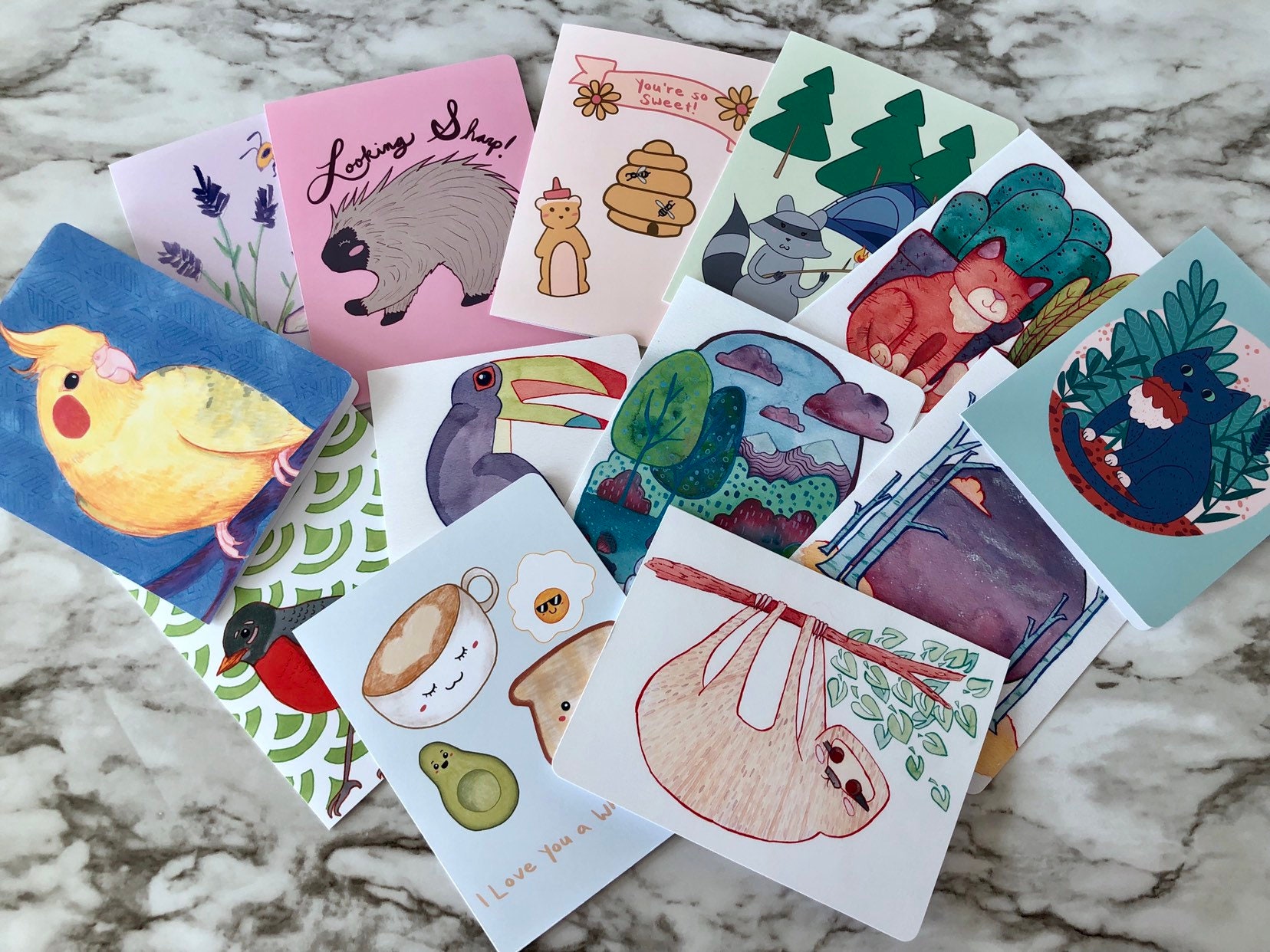 Looking Sharp Porcupine Notecard Porcupine Greeting Card Pun - Etsy Norway