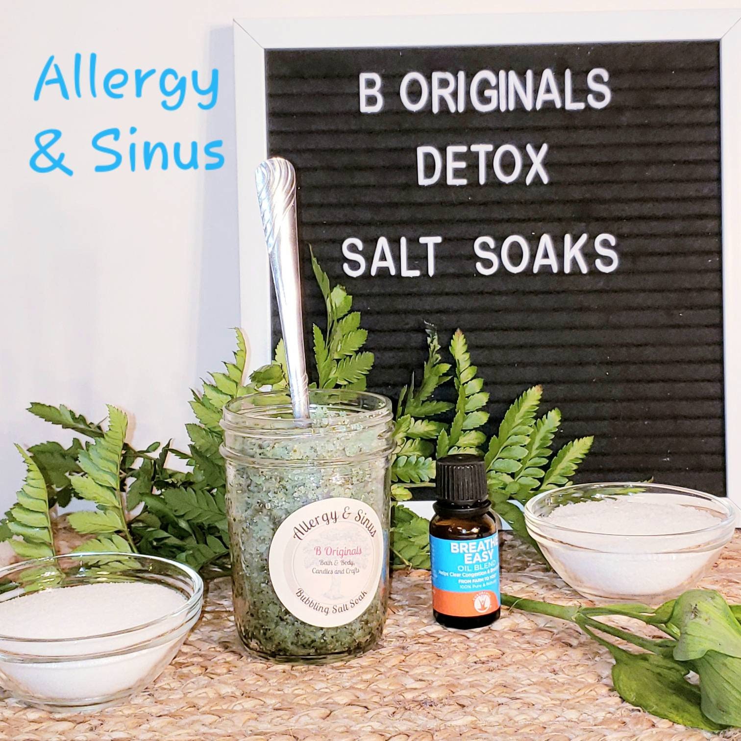 8 Oz Detox Bubbling Salt Soaks in 9 Varieties Including Inflammation ...