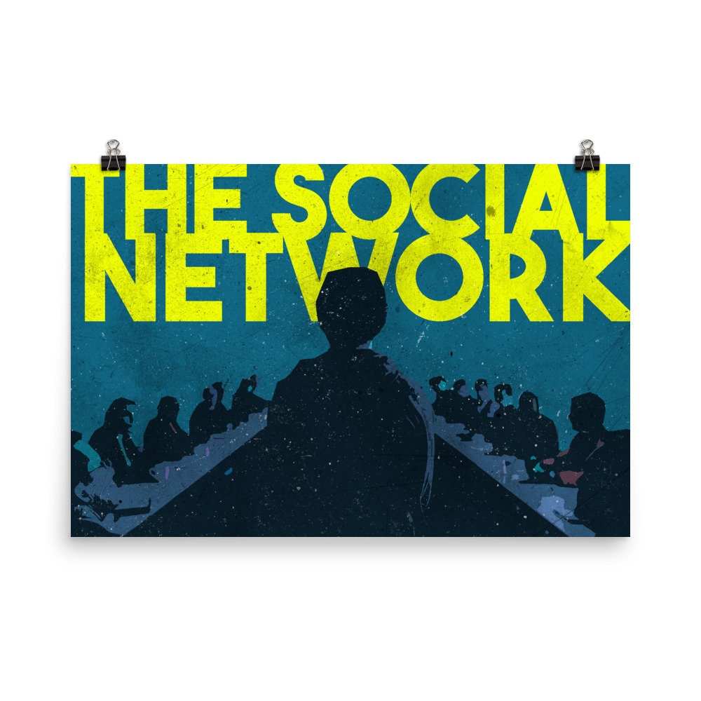 The Social Network Poster - Etsy