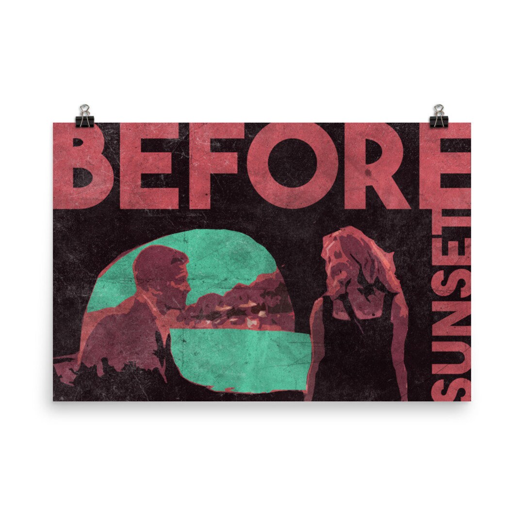 Before Sunset Poster - Etsy