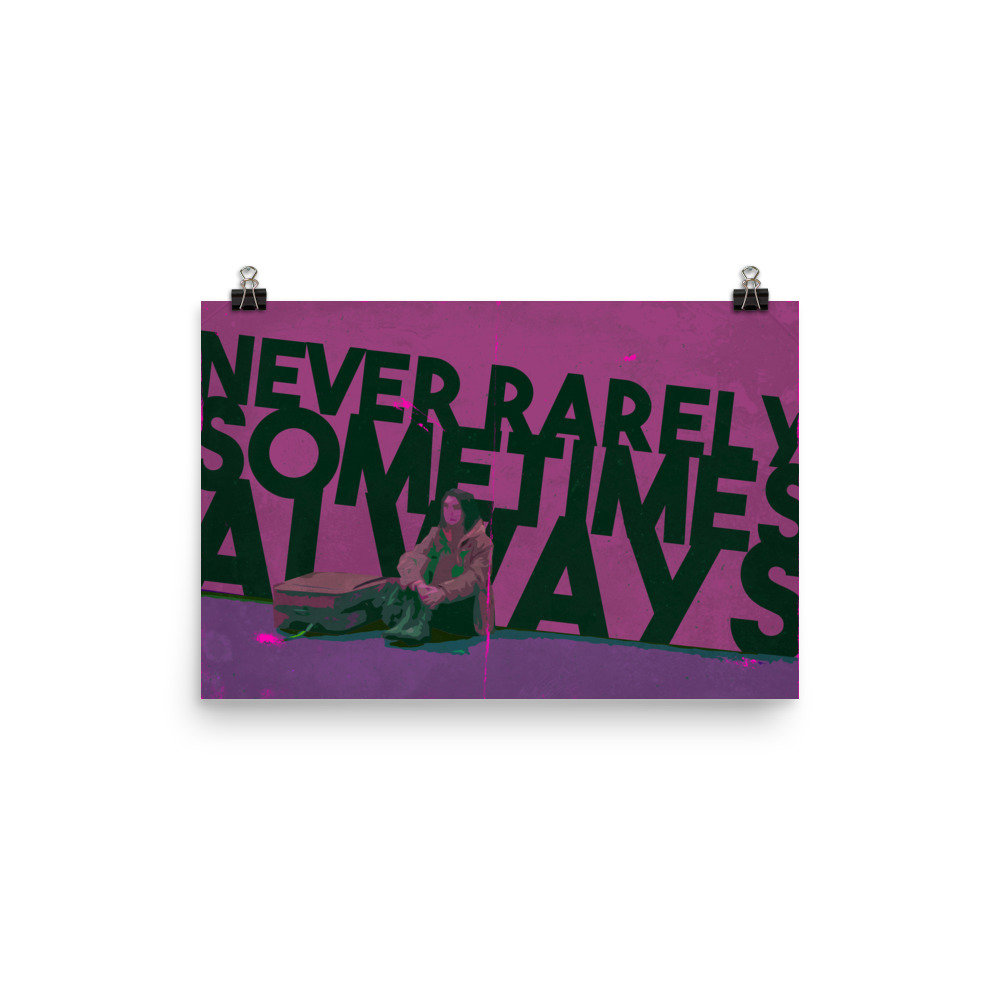 Never Rarely Sometimes Always Poster - Etsy Israel