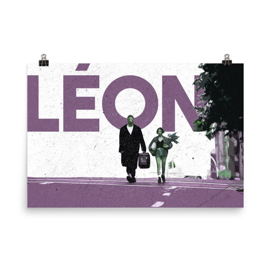 Léon Poster - Etsy
