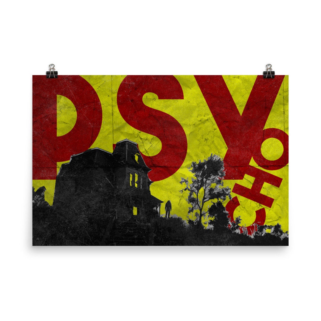 Psycho Poster - Etsy