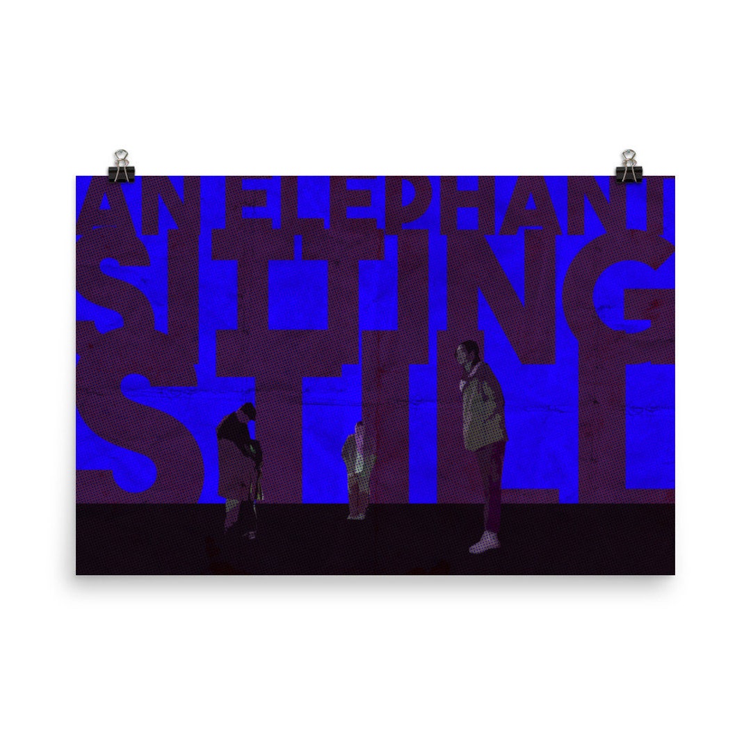 An Elephant Sitting Still Poster - Etsy