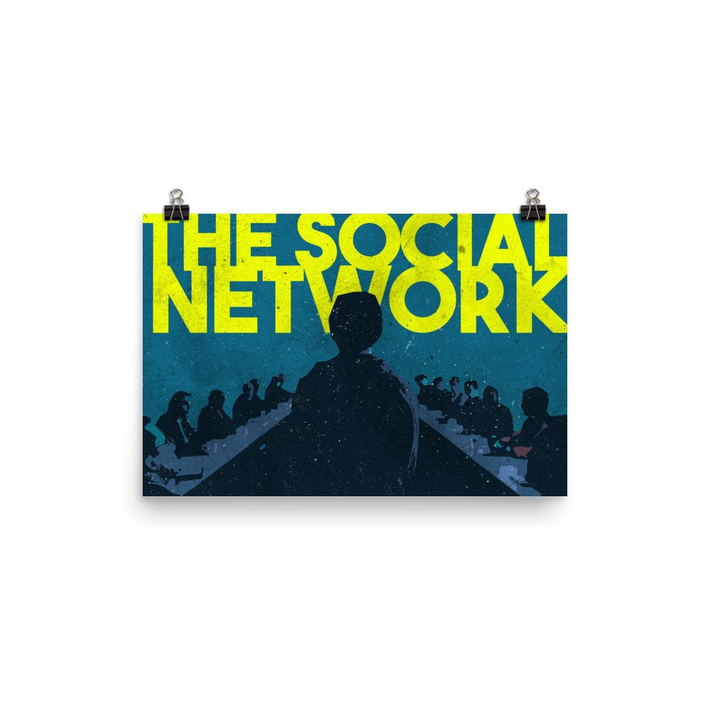 The Social Network Poster - Etsy