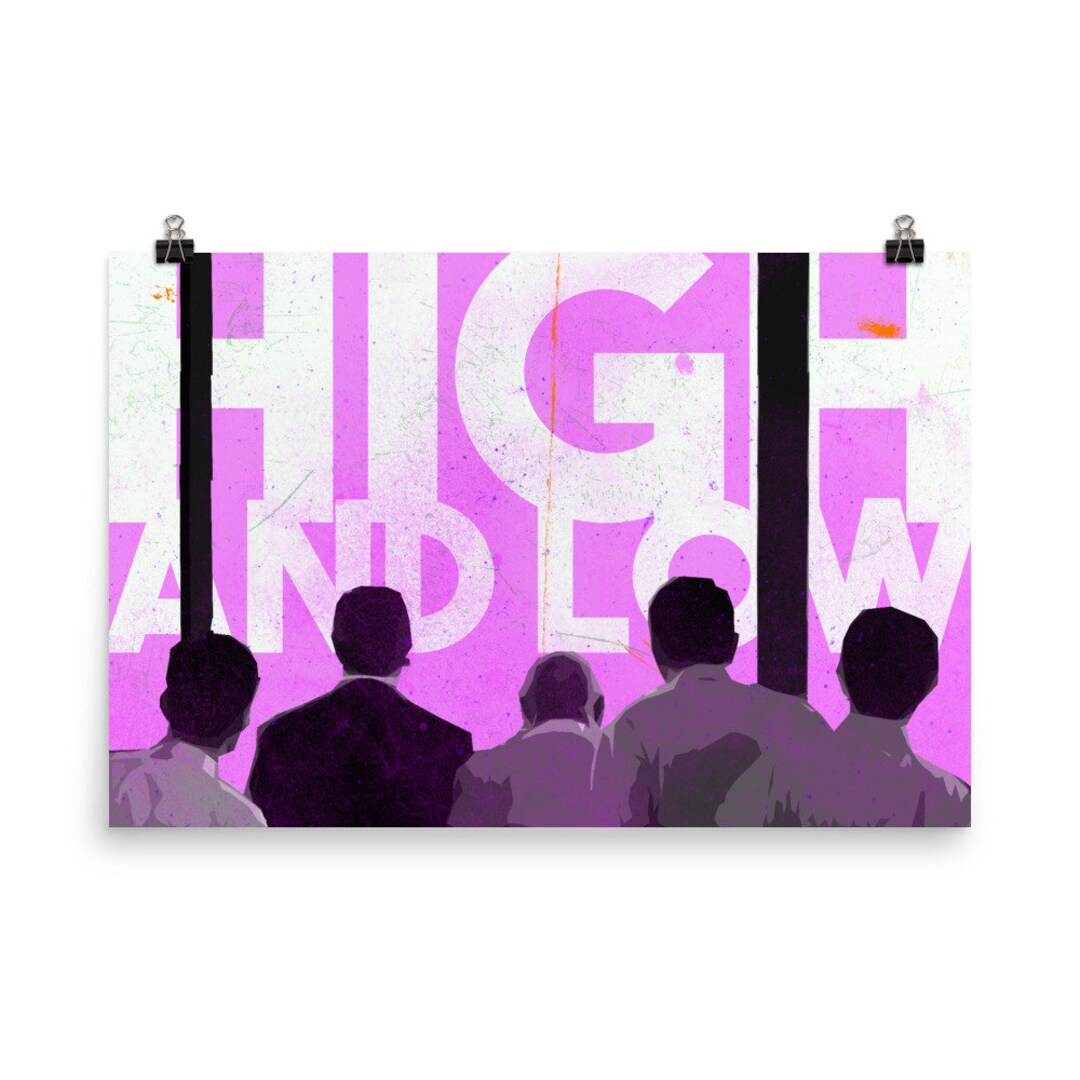 High and Low Poster - Etsy