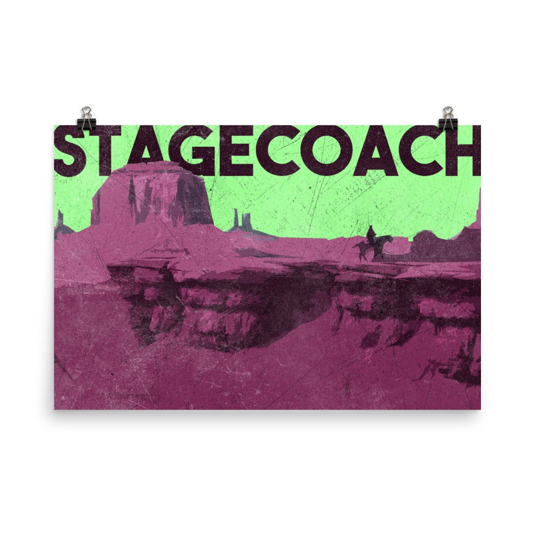 Stagecoach Poster - Etsy