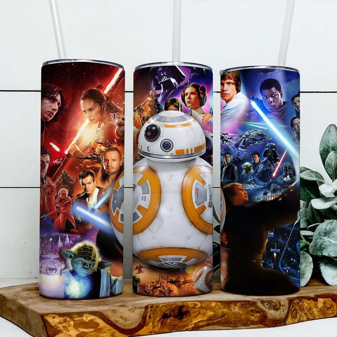 BB8 Characters 20oz Skinny Tumbler Wrap PNG, Straight &tapered Wrap PNG ...