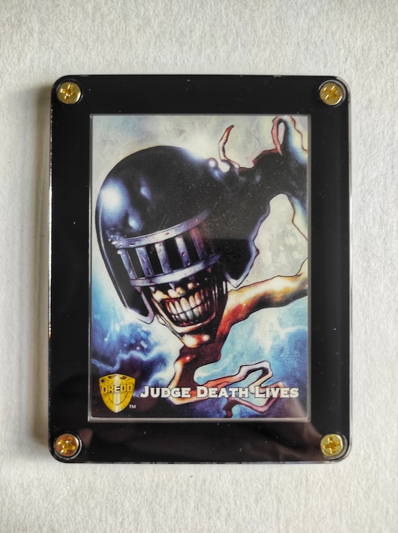 Rare Vintage Judge Death Trading Card in Display Case - Etsy