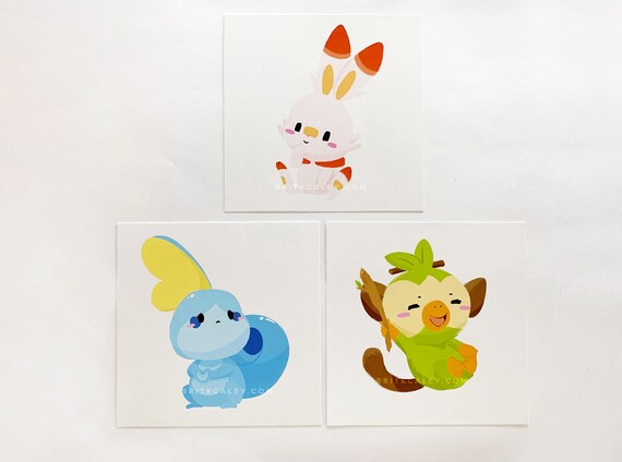 Cute Chibi Starter Pokemon