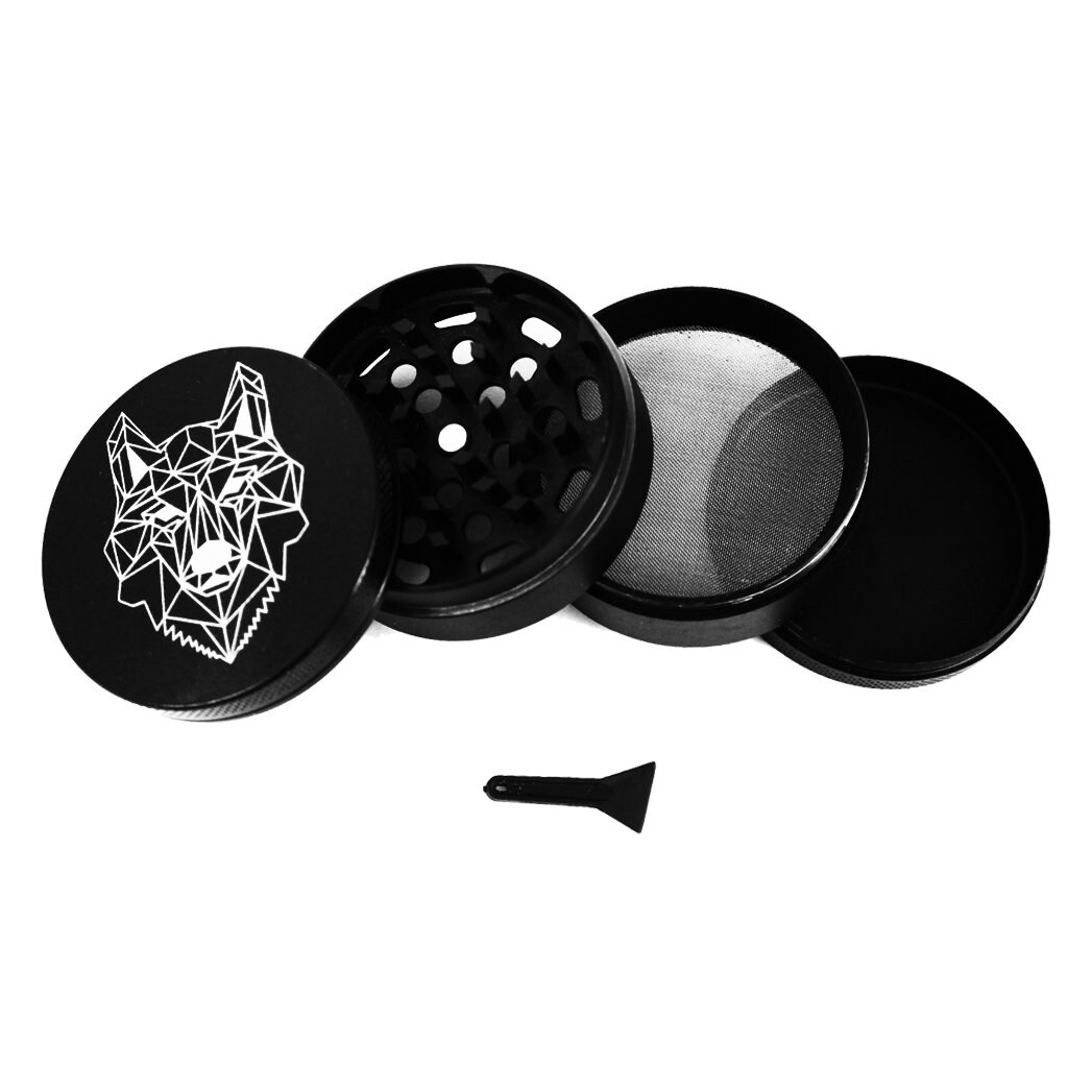 Black Wolf Grinder by Conspire Co. Metal 4-layer Grinder With Keef ...