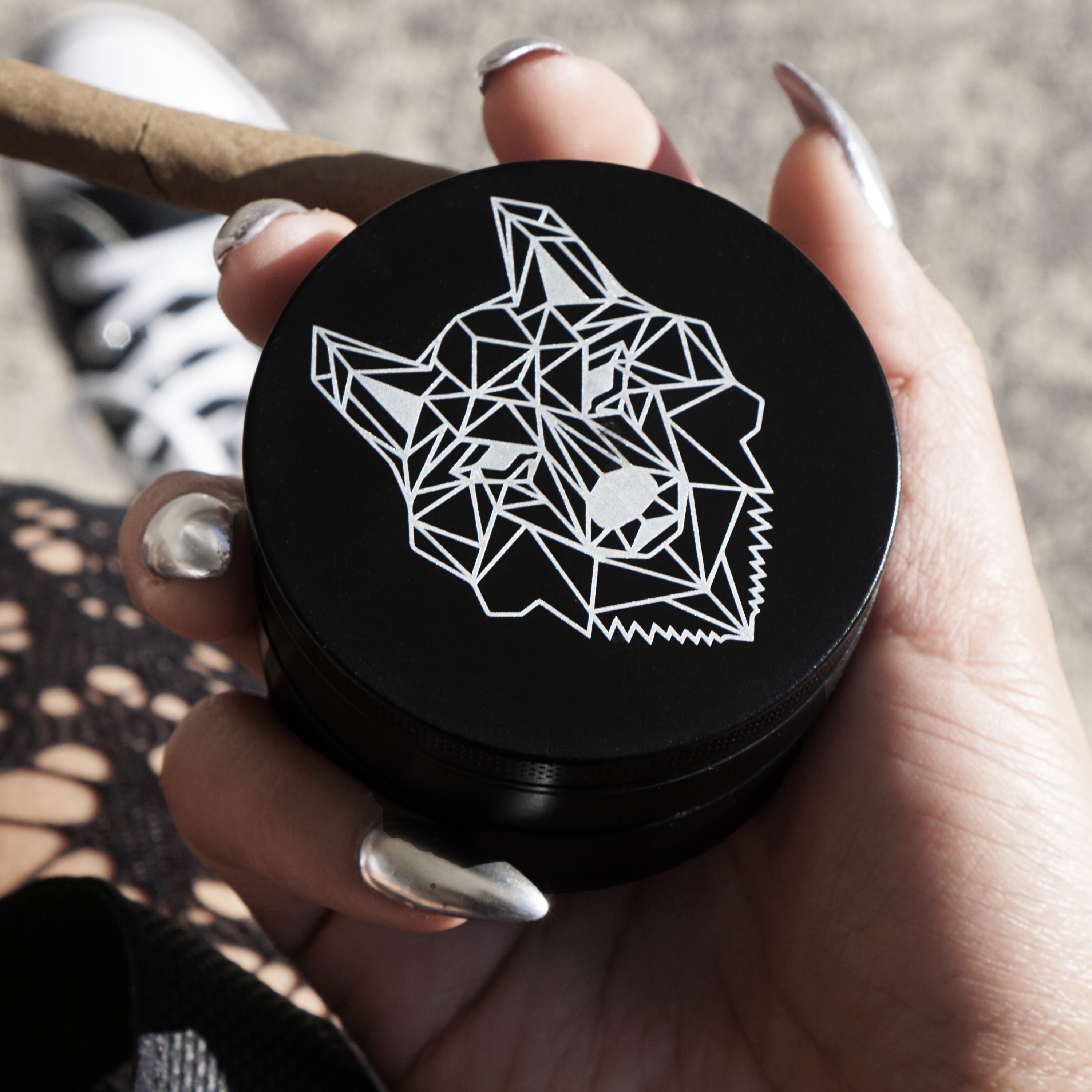 Black Wolf Grinder by Conspire Co. Metal 4-layer Grinder With Keef ...