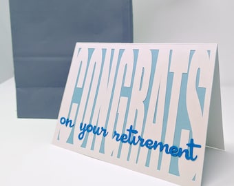 Happy Retirement SVG Card, Layered Paper Cutting Template, Shadow Box ...