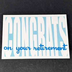 Retirement Card SVG - Etsy