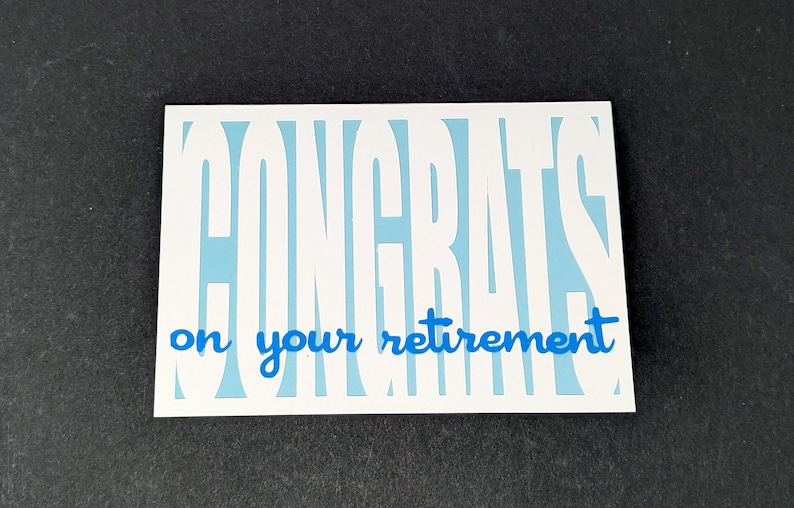 Retirement Card SVG - Etsy