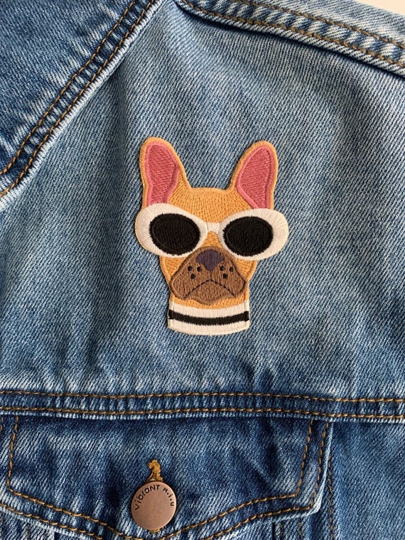 French Bulldog Frenchie Iron-on Patch | Etsy
