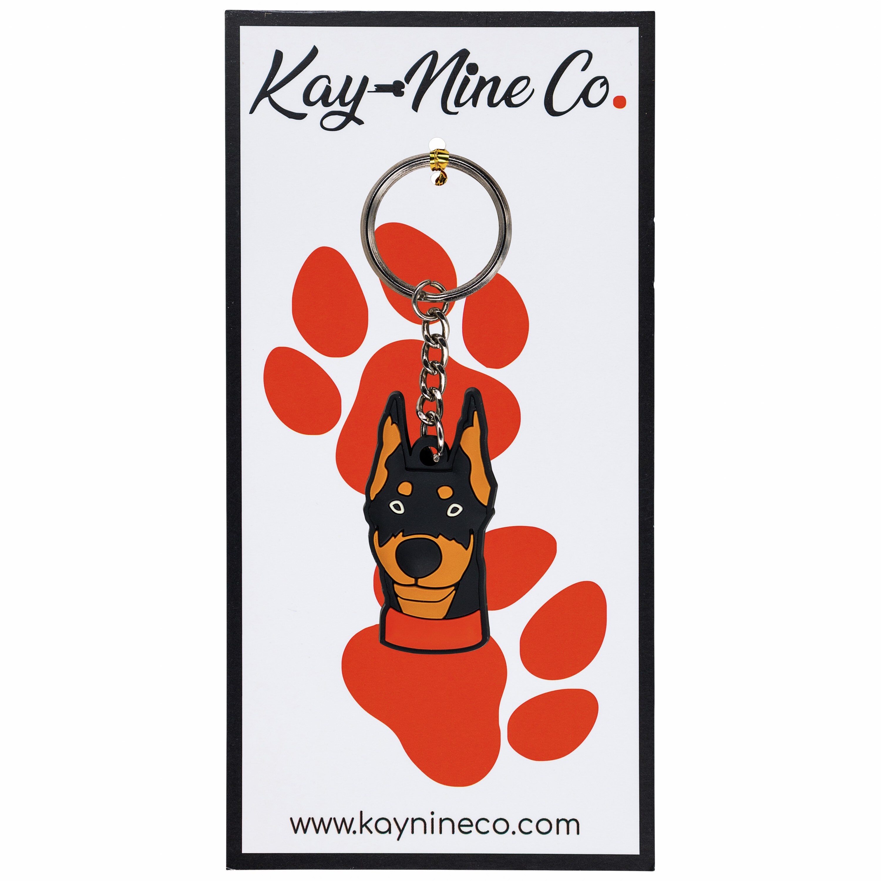 Doberman Pinscher Keychain Black Doberman Keychain Dobie - Etsy