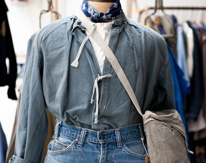 1940's Workwear Smock - Rugged Popover Work Shirt - Etsy