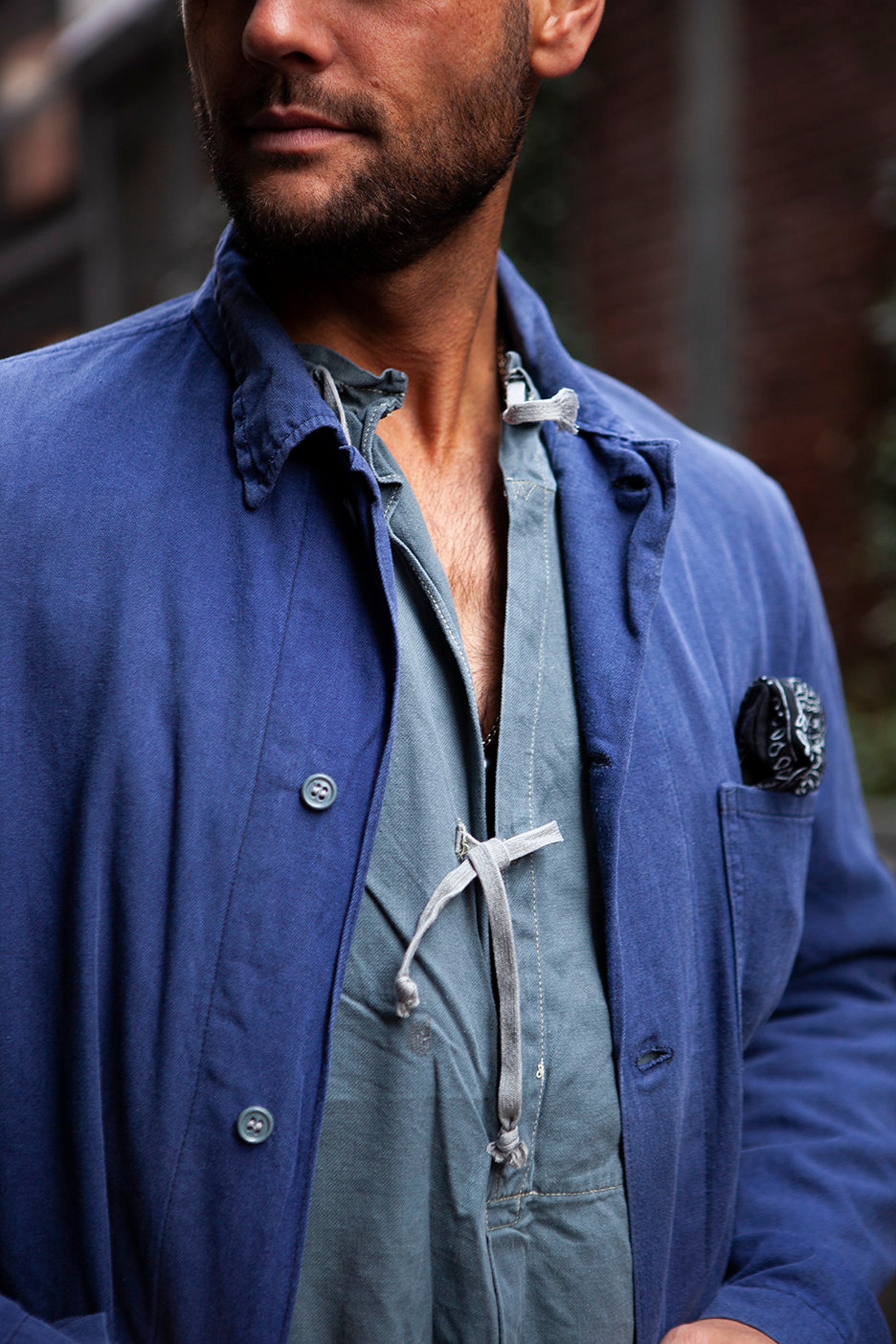 1940's Workwear Smock Rugged Popover Work Shirt - Etsy