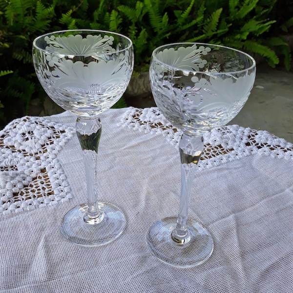 Royal Brierley Crystal Wine Glasses - Etsy