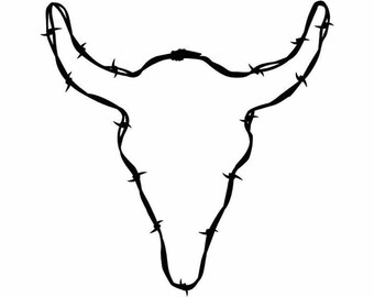 Barbed wire decal | Etsy