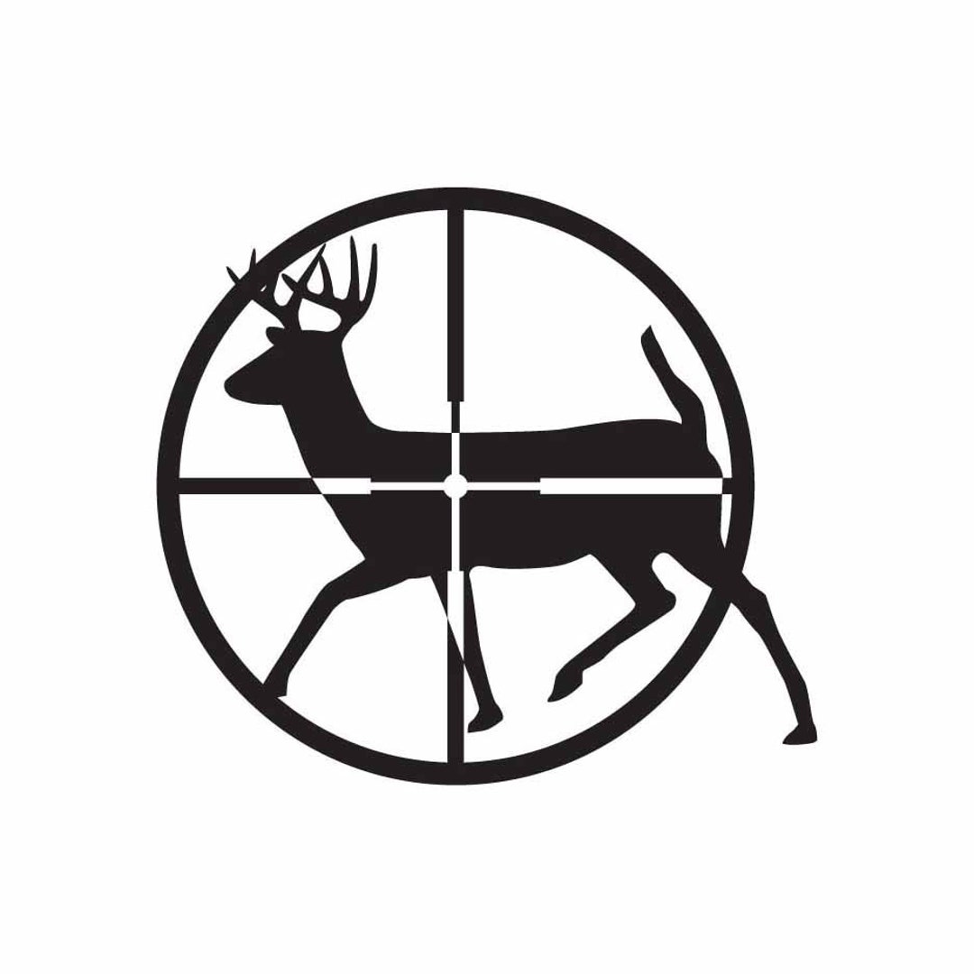 Deer in Scope Hunting Vector Eps, .svg, .png, .dxf Vinyl Cutter Ready ...