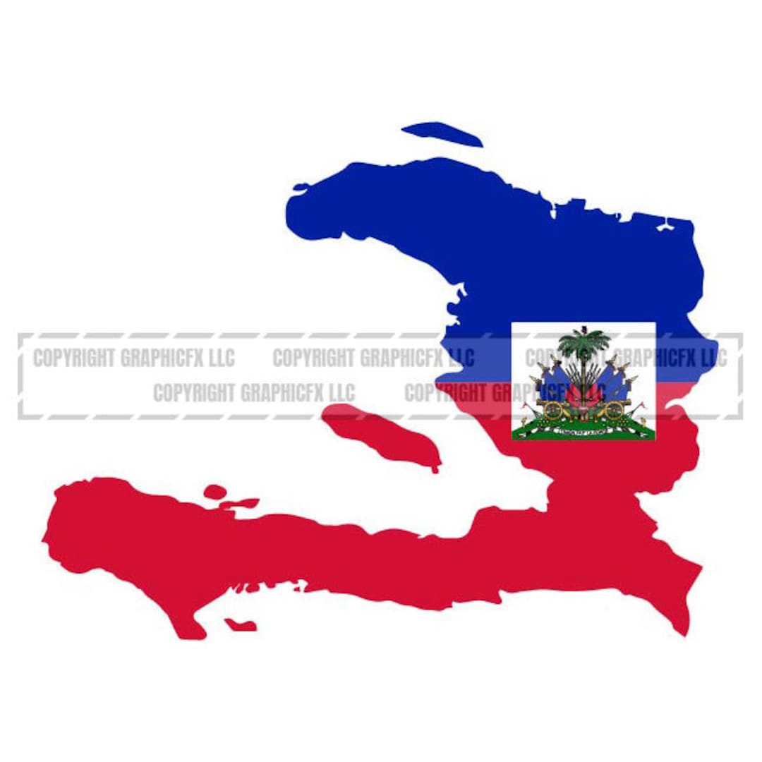 Haiti Flag Country Vector .eps, .dxf, .svg .png. Vinyl Cutter Ready, T ...